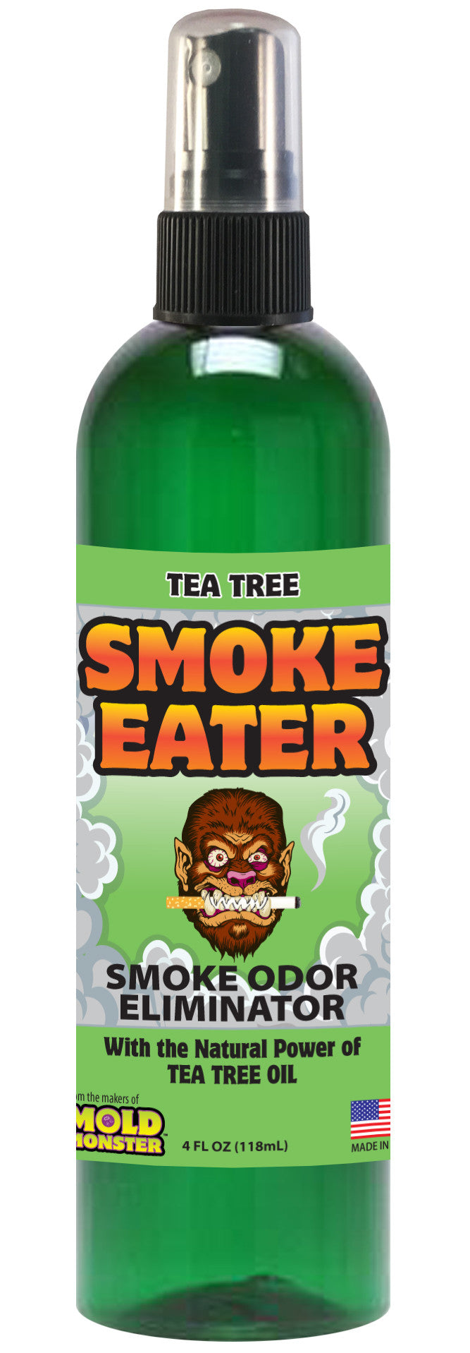 Smoke Eater, smoke odor remover, 4 oz. Tea Tree Scent - Mold Monster