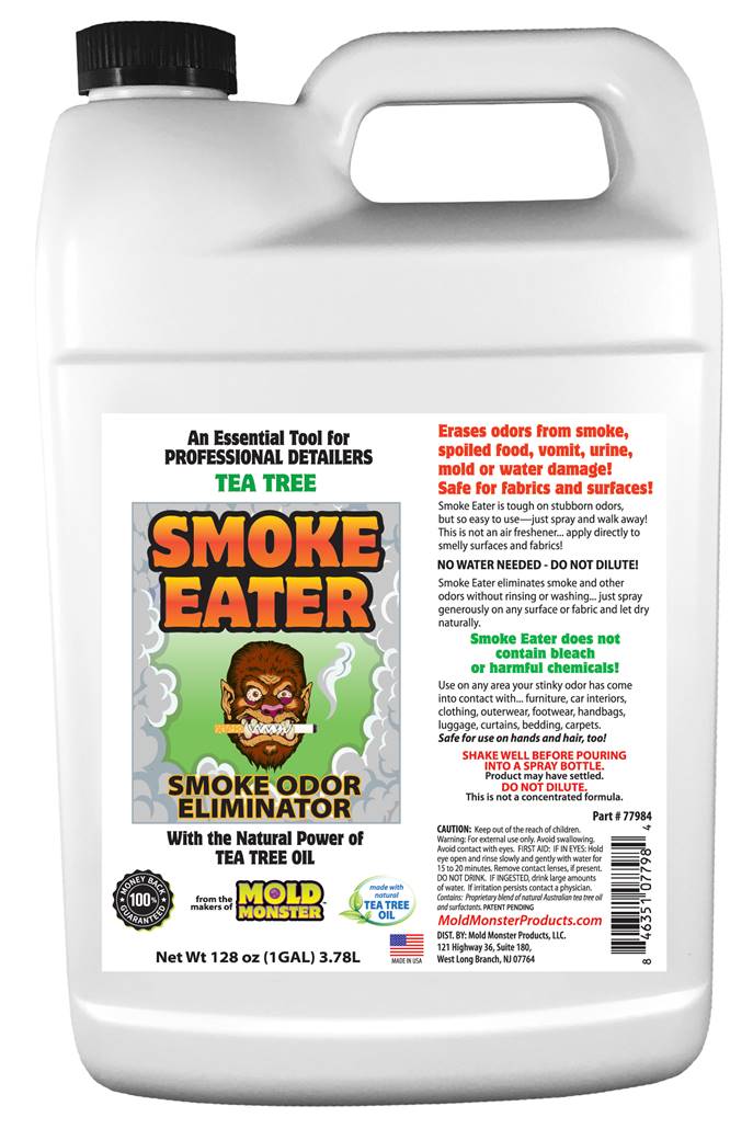 Smoke Eater, Tea Tree-Based Smoke Odor Cleaner, 1 Gallon - Mold Monster